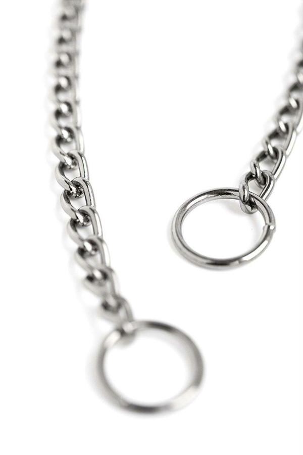 PSK Pet Mart Dogs Choke Chain (Silver) - JioMart
