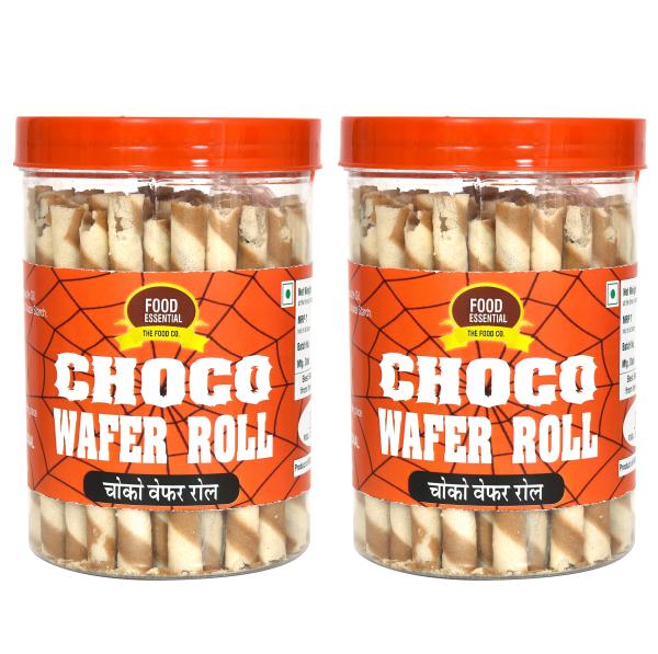 Food Essential Choco Wafer Roll 600 gm. Pack of 2 (300 gm. each) - JioMart