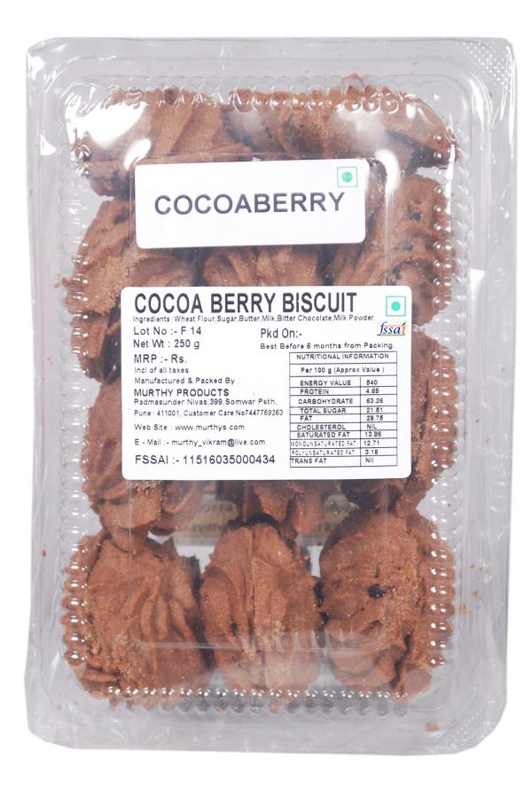 Murthy's Bakery Cocoaberry Biscuits, 250 grams - JioMart