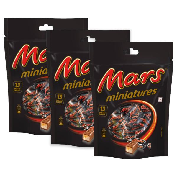 Mars Miniatures Chocolate Pack Filled Chocolates 13 Treats Inside 130g ...
