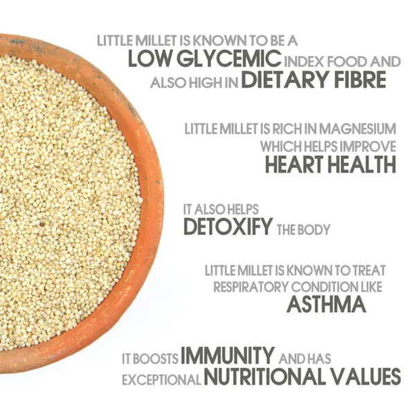 INNUM KONJAM Little Millet - 1kg ( Little Millet | Whole Grain Samai ...