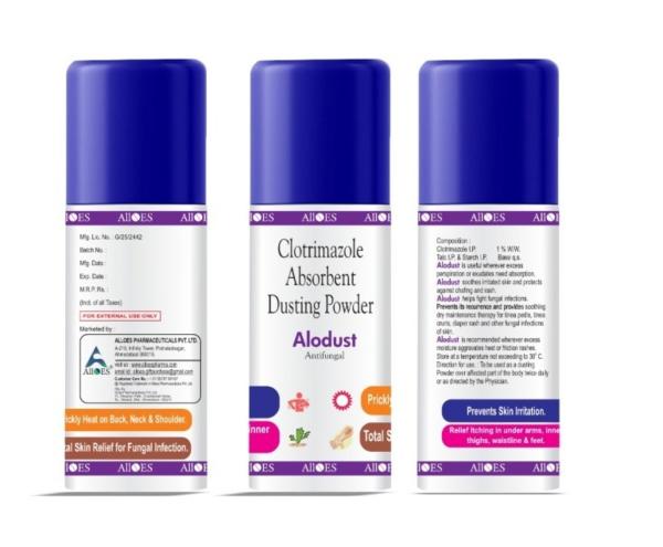 Alloes Alodust Anti Fungal Powder For itching,Prickly Heat on Back,neck ...
