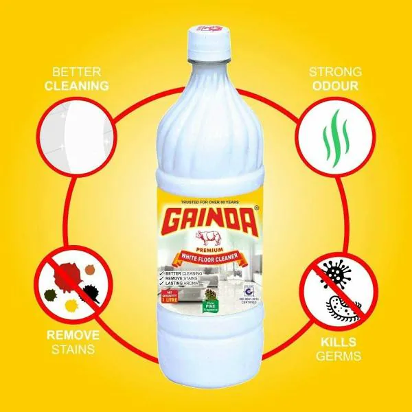 Gainda Premium White Floor Cleaner Disinfectant Phenyl Liquid Surface ...