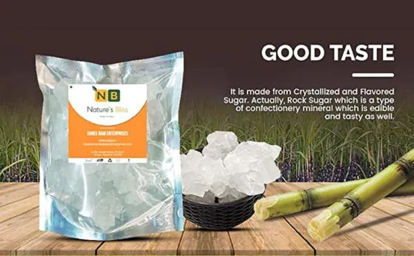 Nature's Bliss Dhaga Mishri Thread Crystal Dhage Wali Mishri (900g) Jar ...