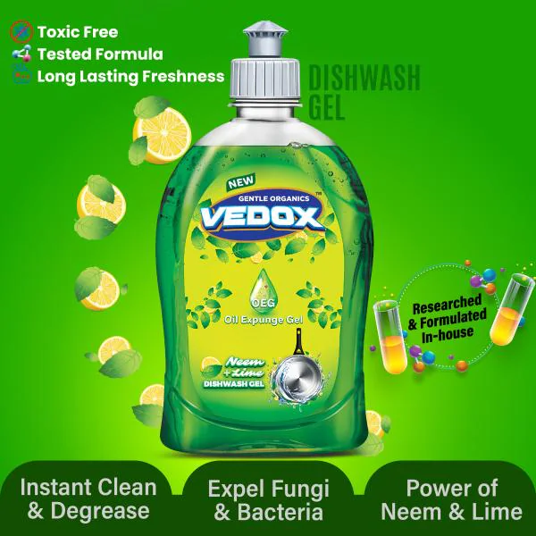 Vedox Dishwash Gel 500ml- Odorless - JioMart