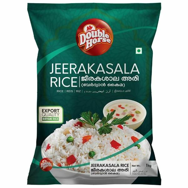 Double Horse Jeerakasala Rice 1kg Export Quality | Biriyani Rice | Gee ...