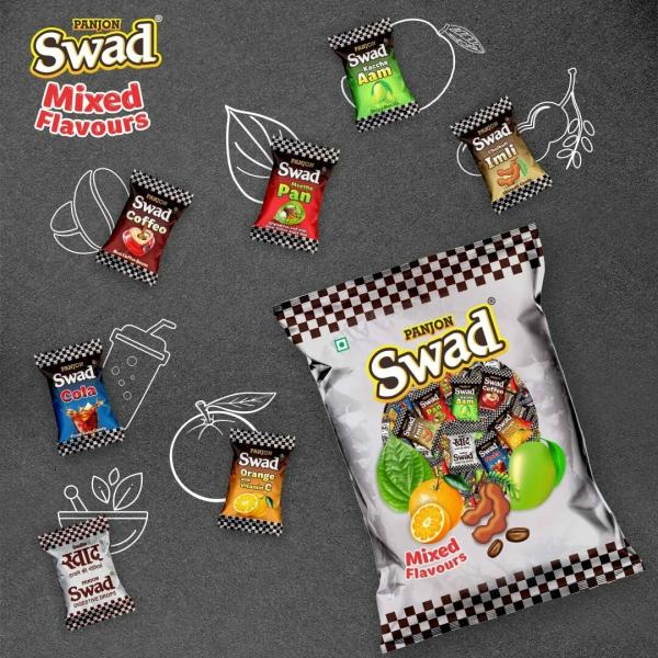 Swad Digestive 1x50 Candy And Mixed (Meetha Pan, Imli, Coffee,Kacha Aam ...