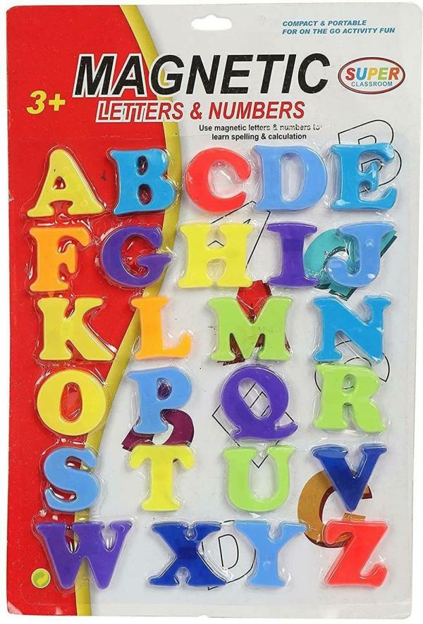 BHVMEY Multicolor ABCD Magnetic Learning Capital Alphabets Educational ...