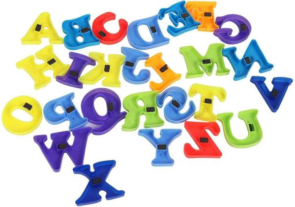 BHVMEY Multicolor ABCD Magnetic Learning Capital Alphabets Educational ...