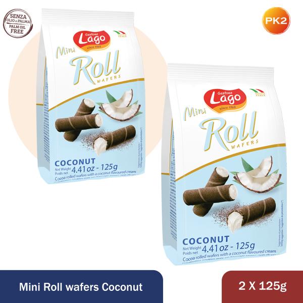 Lago Mini Roll Coconut 250g (Pack of 2) - JioMart