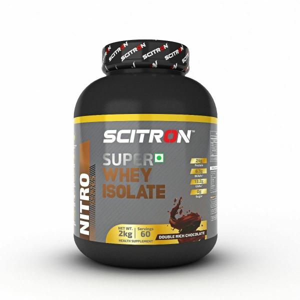 Scitron Nitro Series Super Whey Isolate Double Rich Chocolate 2 kg ...