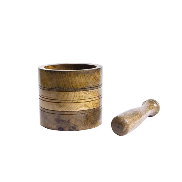 PHIRKCRAFT Sheesham Wood Handcrafted Mortar and Pestle Set | Ohkli ...