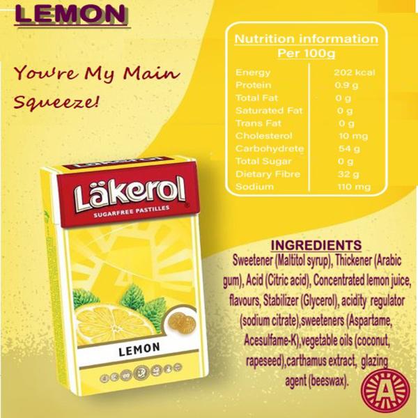 Lakerol Sugar Free Mint Pastille, Mouth Freshener, Refreshing & Fruity ...