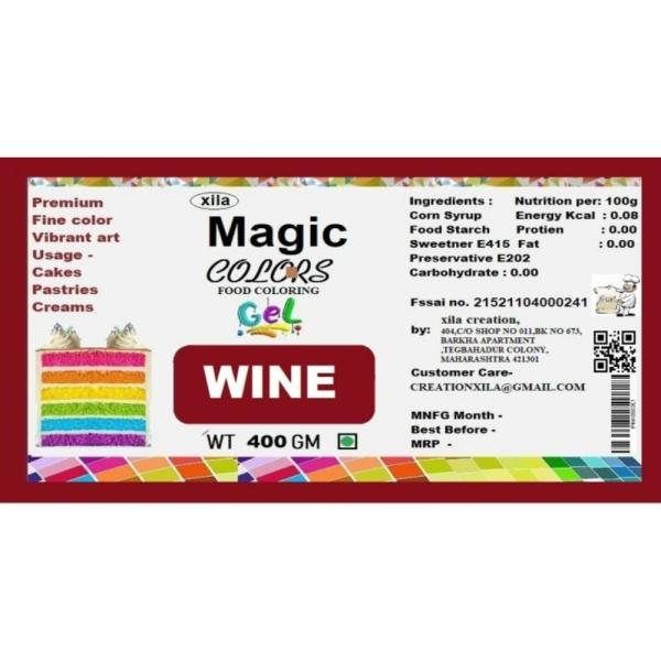 Xila Magic Maroon Edible Food Gel Color - 400 g - JioMart