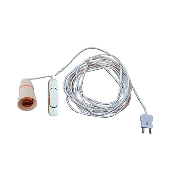 Pmw - Bulb Holder with Flexible Decent Wire & 2 Pin Plug (Multicolour ...