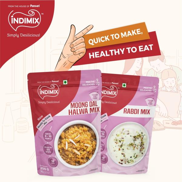 INDIMIX Instant Moong Dal Halwa & Rabdi Mix - 1.6 Kg - JioMart