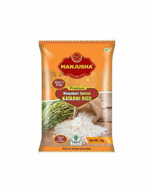Manjusha Premium Bhagalpuri Special Katarni Rice, Net Wt. 1Kg | 100% ...
