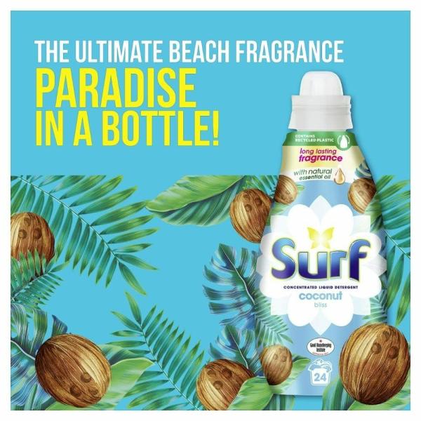 Surf Concentrated Liquid Detergent Coconut Bliss 648ml - JioMart