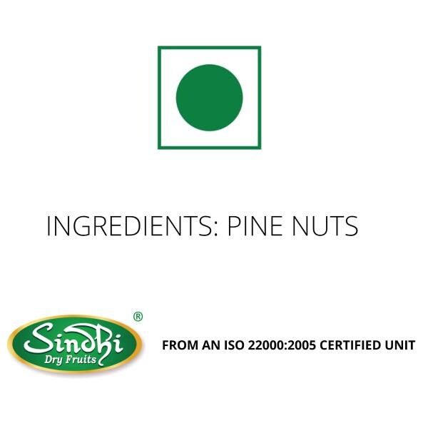 Sindhi Dry Fruits Premium Chilgoza Giri, Pine Nuts without Shell, Crunchy Pine seeds for eating ...