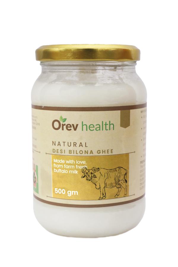 Orev Health Natural Desi Bilona Ghee - 1000ml (500ml * pack of 2) - JioMart