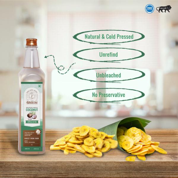 Janki's Shuchi Cold Pressed Coconut Oil in Wooden Ghani/Chekku ...