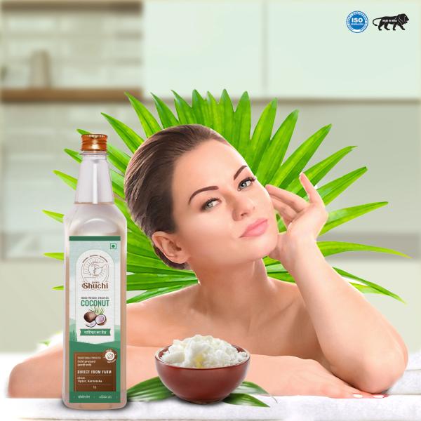 Janki's Shuchi Cold Pressed Coconut Oil in Wooden Ghani/Chekku ...