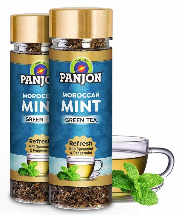 Panjon Moroccon Mint Green Tea with Spearmint ,Pepper Stress Relief ...