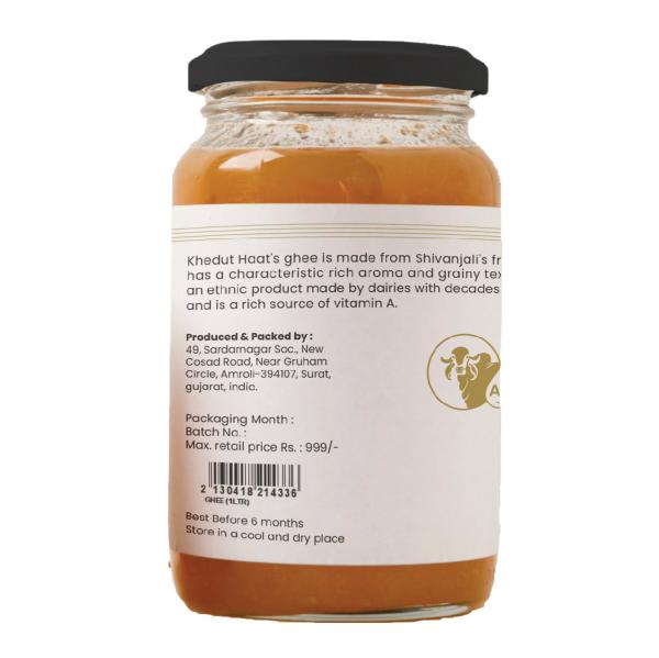 KHEDUT HAAT Pure Ghee 100% Desi Gir Cow Ghee Vedic Bilona Method ...