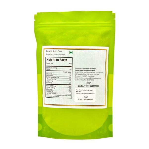 Divinity Organics | Organic Gram Flour (Besan) 500g - JioMart