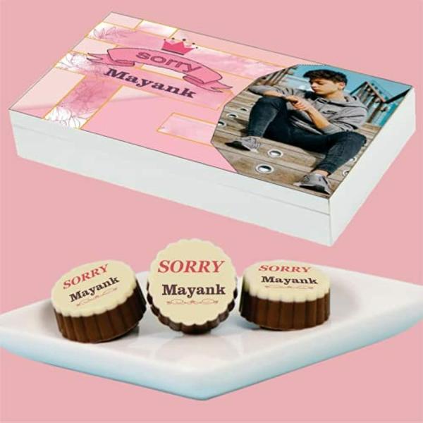 Ayatis Choco Customized Apology Chocolate Gift Box Cranberry 6 Pieces ...