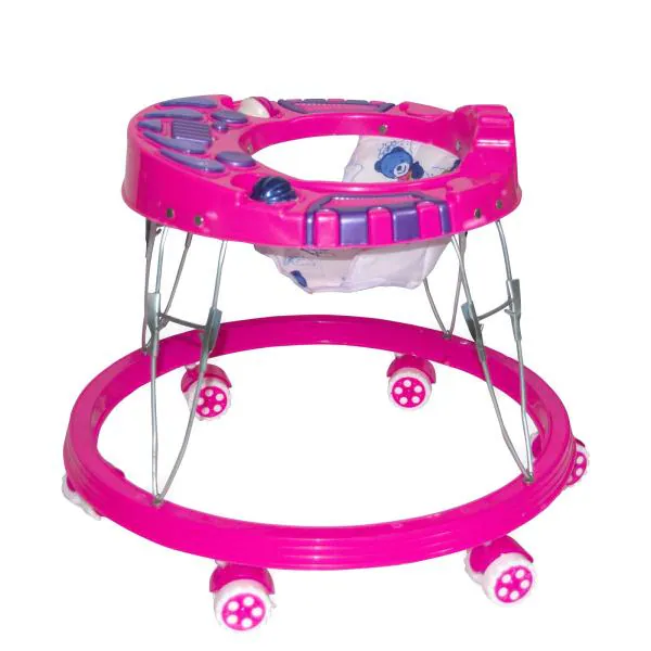 Awesome Play Kids Round Activity Walker With Musical Toy Bar- Pink ...