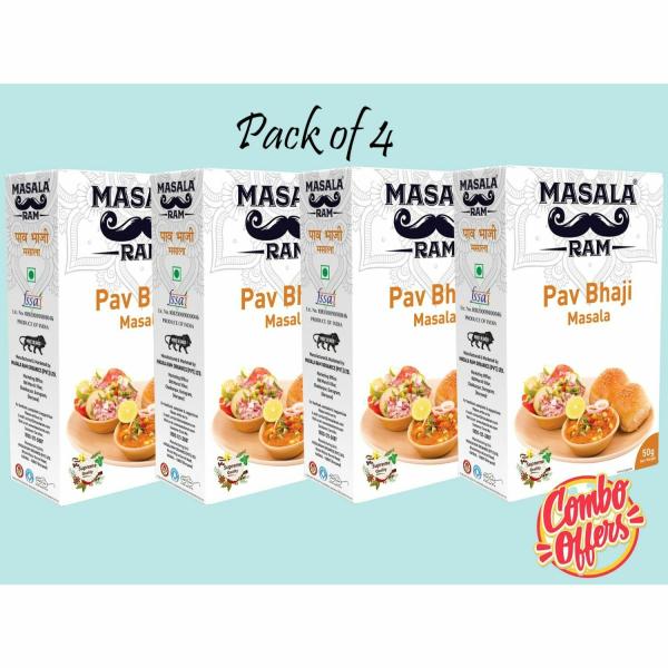 MASALA RAM-Pav Bhaji Masala, Combo Pack (4x50gm) - JioMart