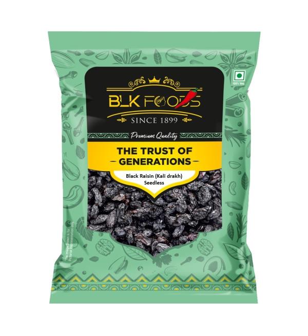 BLK Foods Select Black Raisin (Kali drakh) Seedless 200g - JioMart