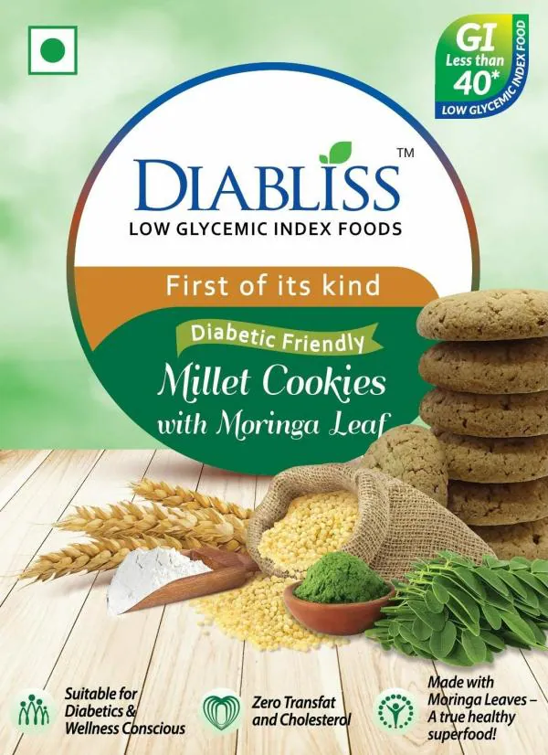 Diabliss Millet Cookies Combo - Millet, Chia Seeds & Moringa Leaf ...