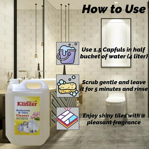 Klinzer Bathroom and Tiles Cleaner, 5 L - JioMart
