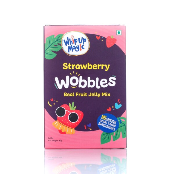 Whip Up Magic Wobbles DIY Strawberry Mini Jelly Mix - 80g - JioMart