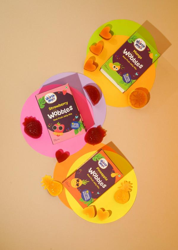Whip Up Magic Wobbles DIY Strawberry Mini Jelly Mix - 80g - JioMart