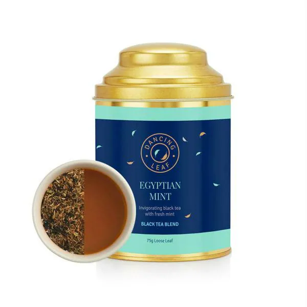 Dancing Leaf Egyptian Mint Tea Leaf Tin , 75g - JioMart
