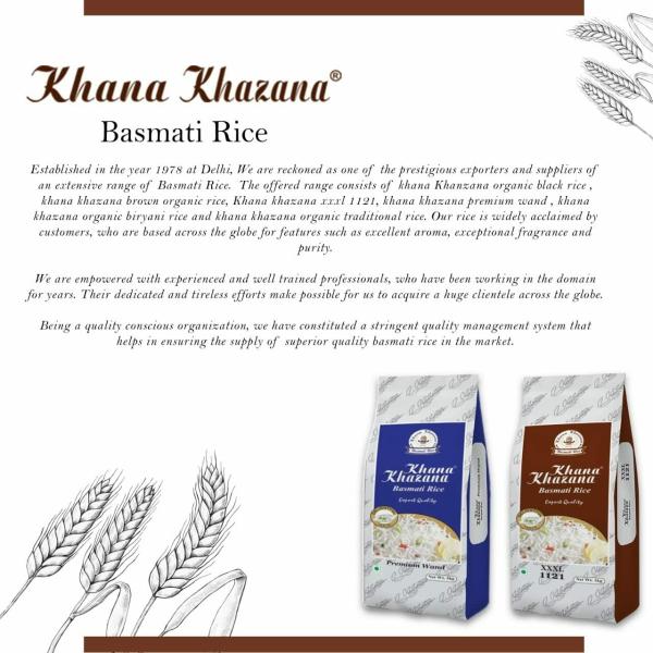 Khana Khazana Biryani Special Basmati Rice, Extra long grain basmati ...