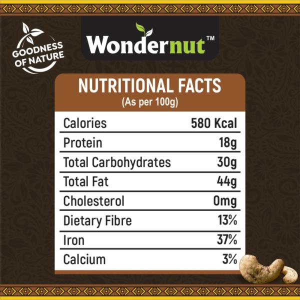 Wondernut Spicy Black pepper Cashews 750gm (250gm Pack of 3) - JioMart