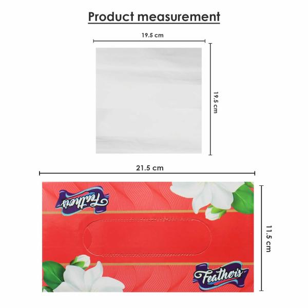 Feather's Premium Facial Dry Tissue Super Soft & Super Absorbent Paper ...