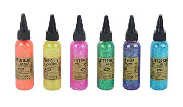 Kidivo Non-Toxic Multicolor Neon Glitter Glue Tube - JioMart