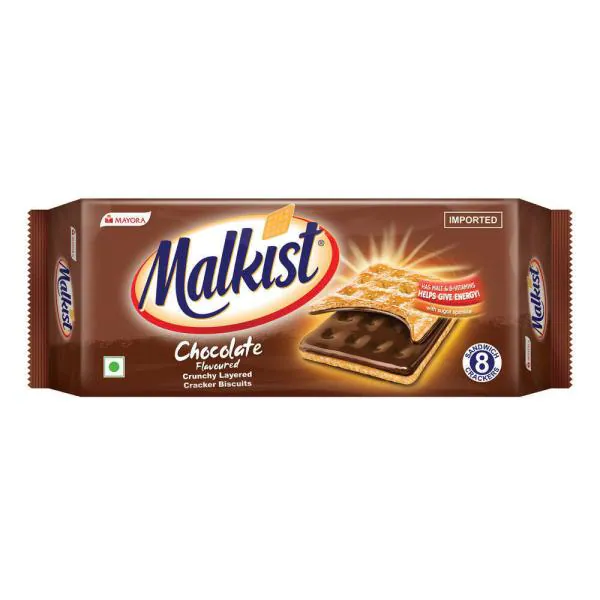 Malkist Chocolate Flavoured Cracker Biscuits (family pack) - 144g (Pack ...