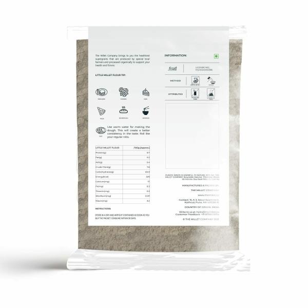 The Millet Company Pre-soaked Little Millet Flour 400g (Stone-ground ...