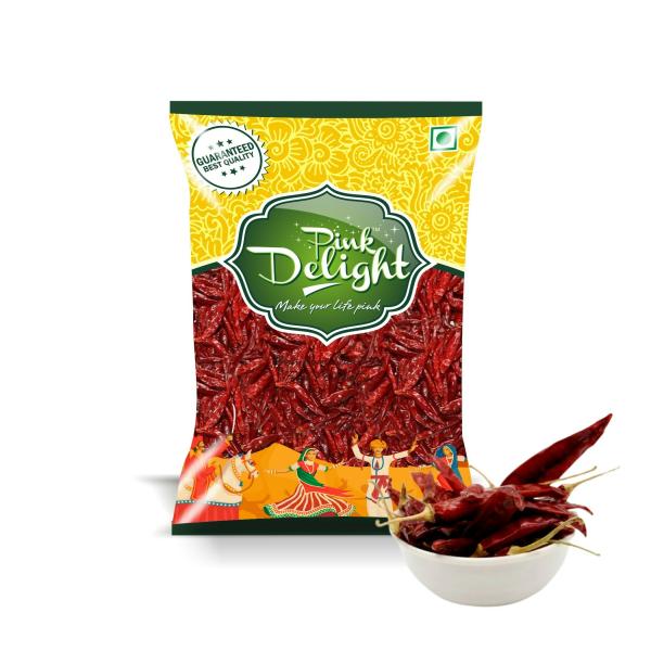 Pink Delight Red Chilli Whole | Sabut Lal Mirch | Without Dandi | 500 ...