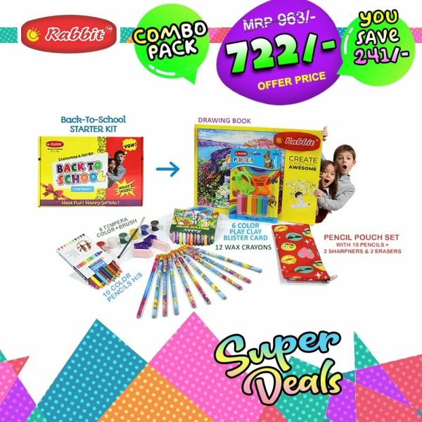 Rabbit Back to School Starter Kit - Kid Doh Joy Pack, 24 Molding Toys ...