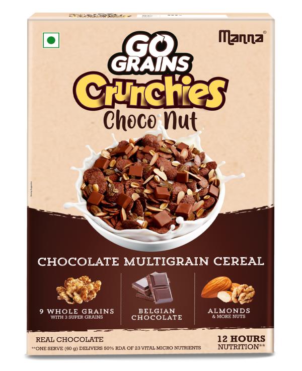 Manna Go Grain Crunchies Multigrain Breakfast Cereal for Kids | Real ...