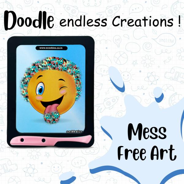 Scoobies Wiggly Doodle Board With Backer Card & Stylus | Squishy Pad ...
