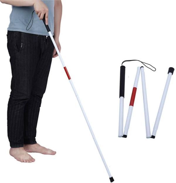 Paxmax 4 Folding Blind Walking Stick For Vision Impaired - JioMart