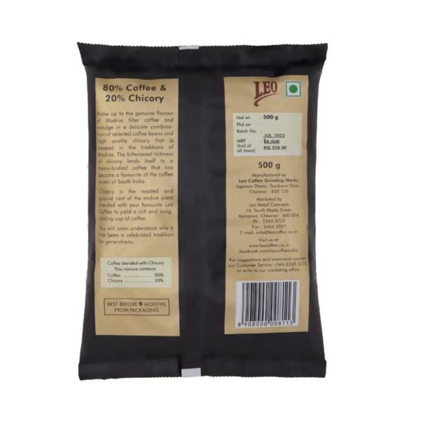 Leo Coffee Madras Blend Filter Coffee Powder Medium Roast Rich and ...